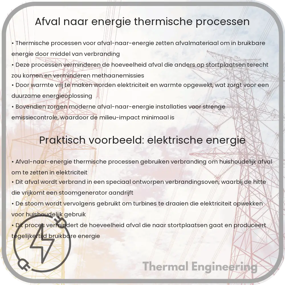Afval-naar-energie thermische processen