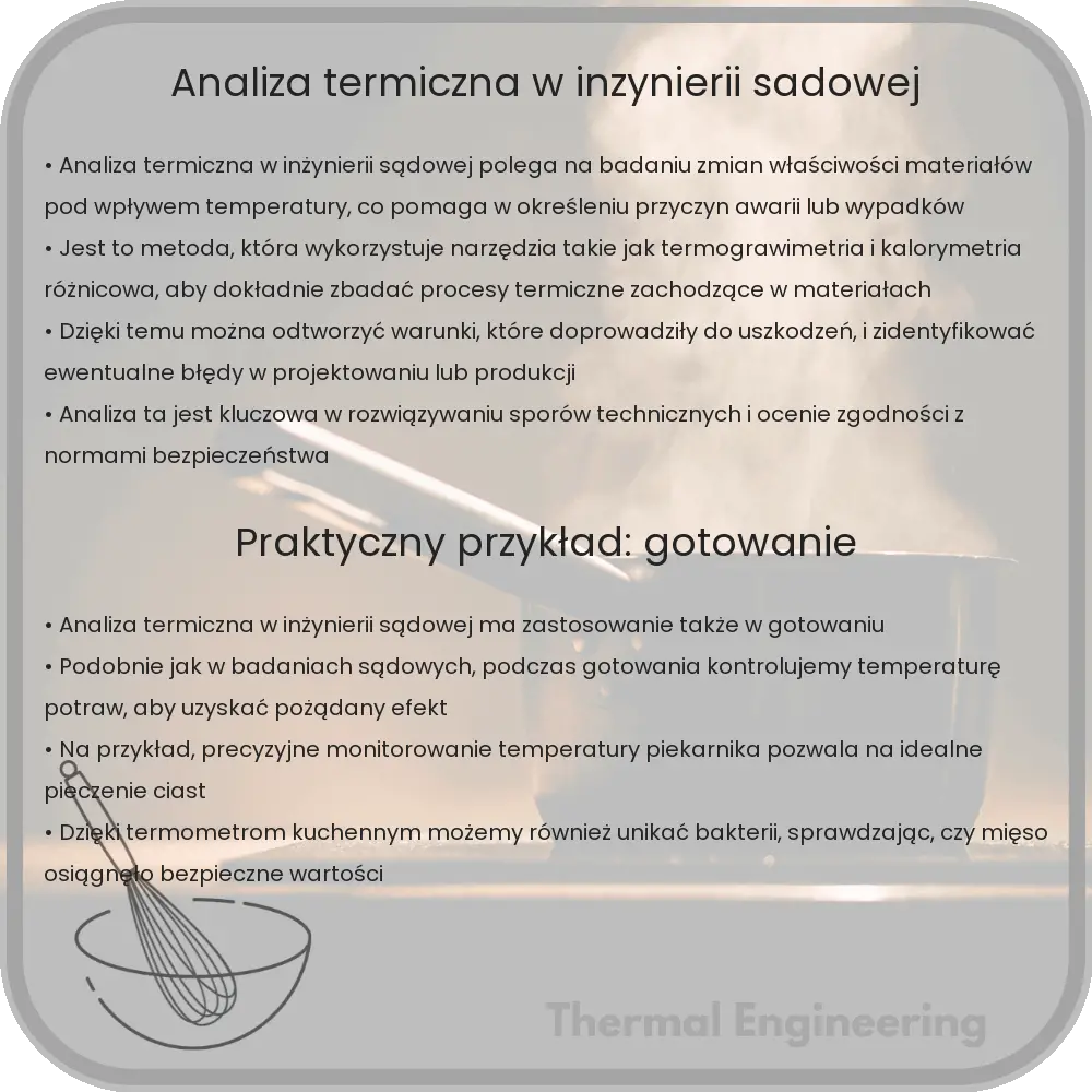 Analiza termiczna w inżynierii sądowej