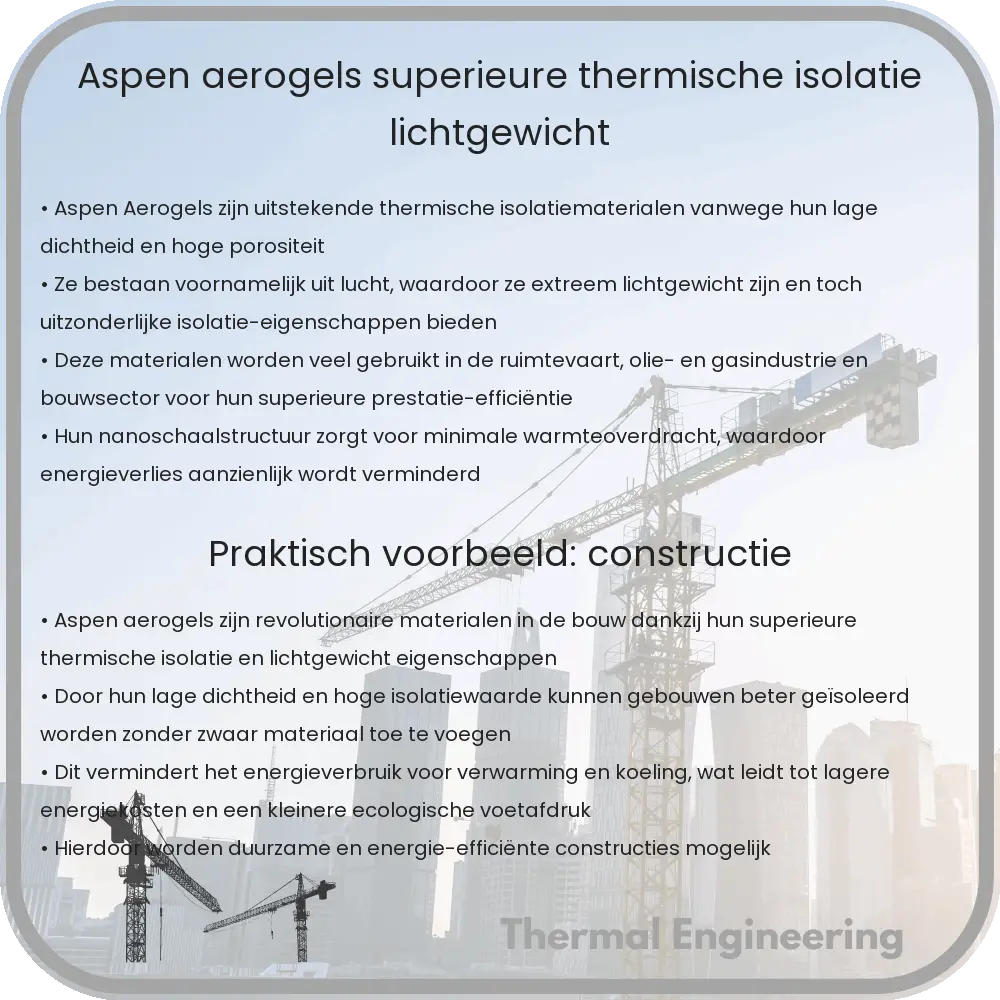 Aspen Aerogels | Superieure Thermische Isolatie, Lichtgewicht