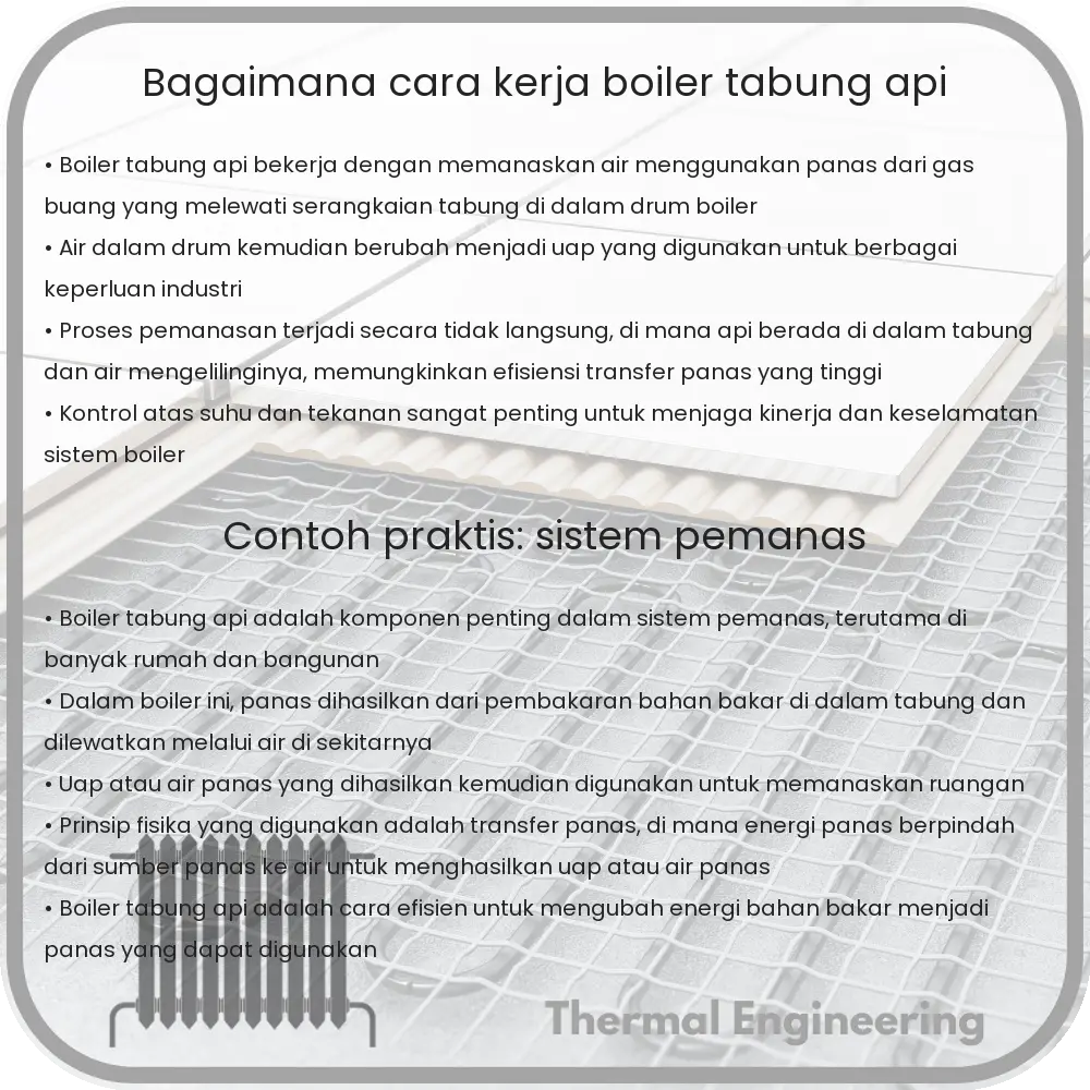 Bagaimana Cara Kerja Boiler Tabung Api?
