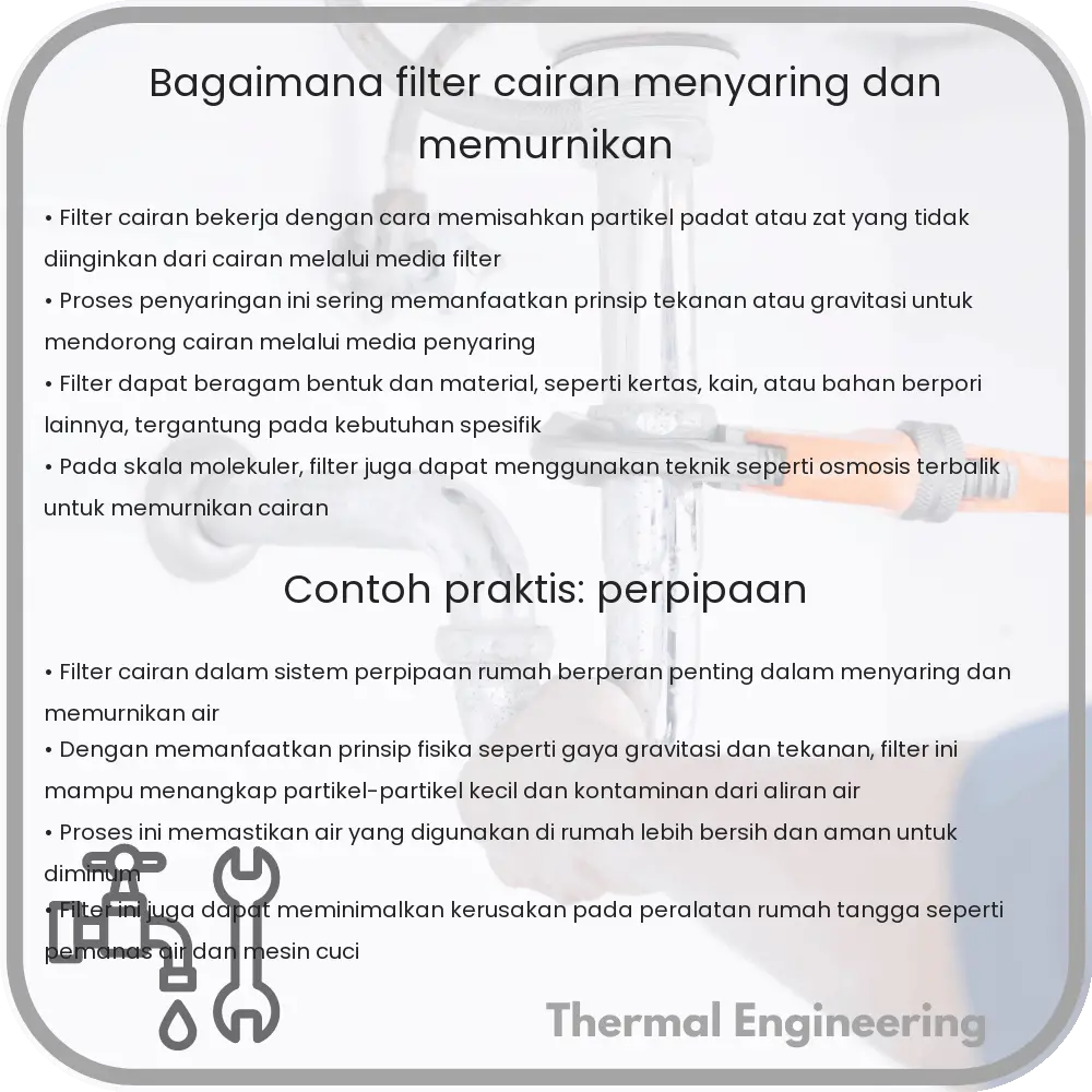 Bagaimana Filter Cairan Menyaring dan Memurnikan?