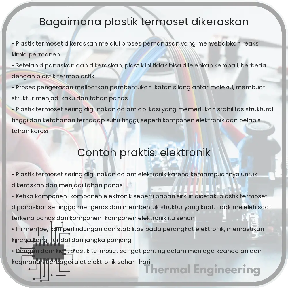 Bagaimana Plastik Termoset Dikeraskan