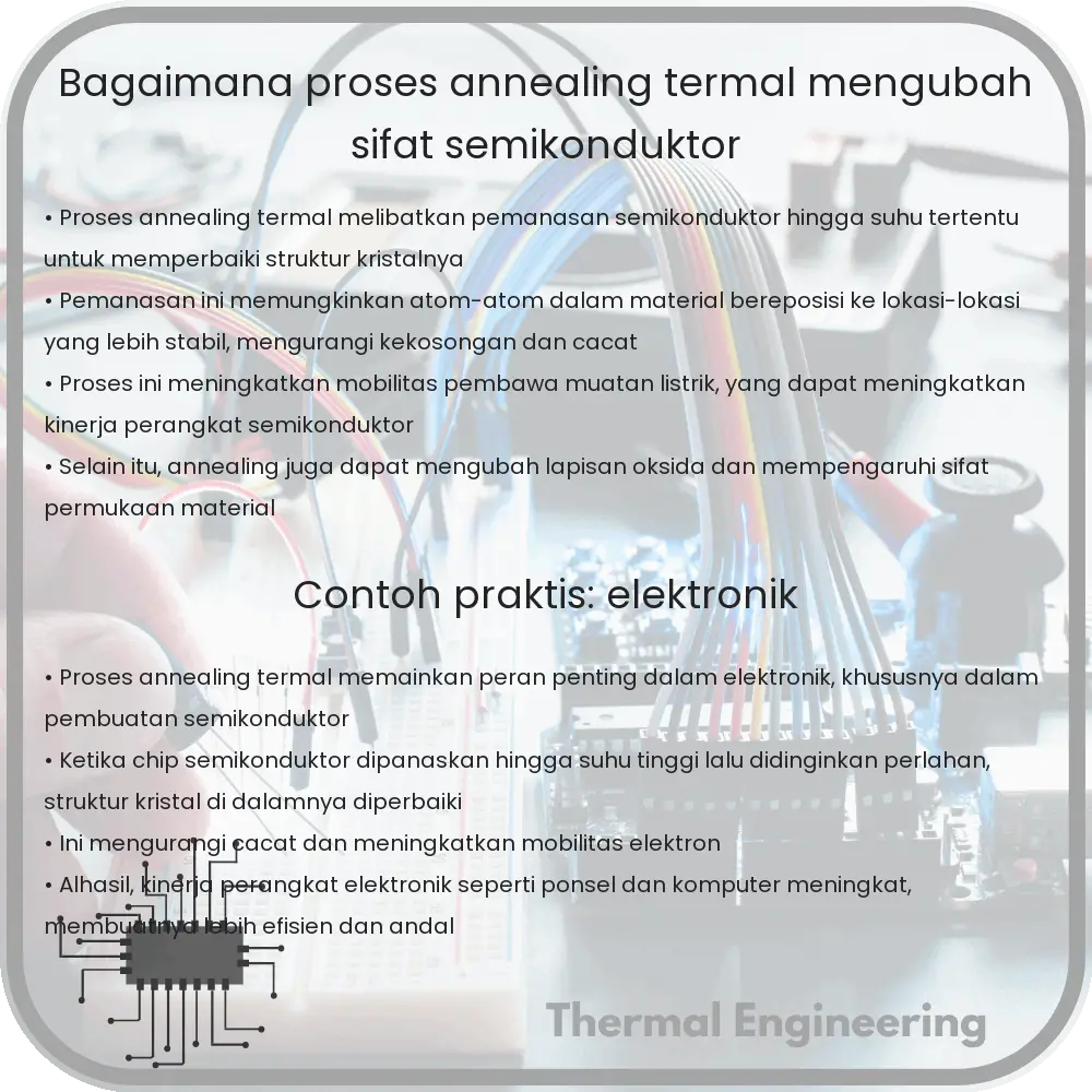 Bagaimana Proses Annealing Termal Mengubah Sifat Semikonduktor
