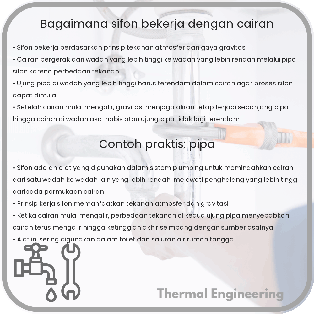 Bagaimana Sifon Bekerja dengan Cairan?