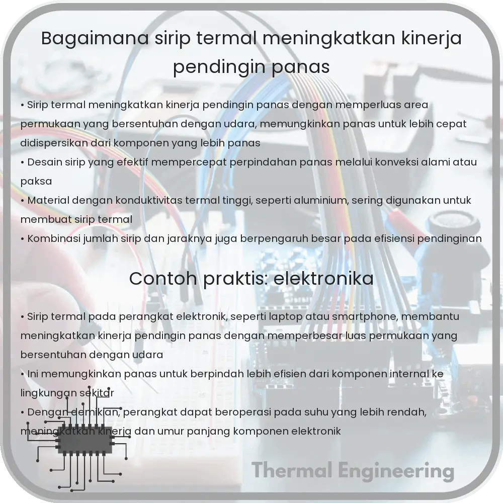 Bagaimana Sirip Termal Meningkatkan Kinerja Pendingin Panas