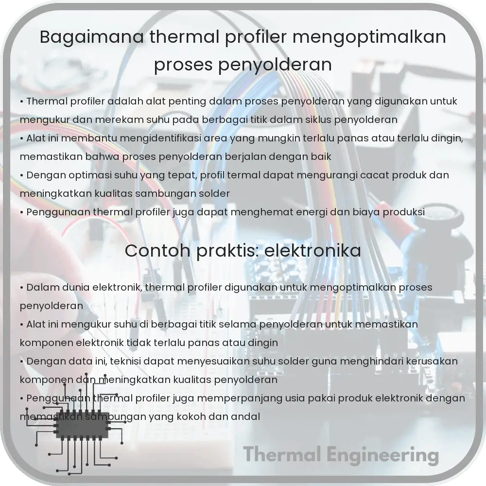 Bagaimana Thermal Profiler Mengoptimalkan Proses Penyolderan