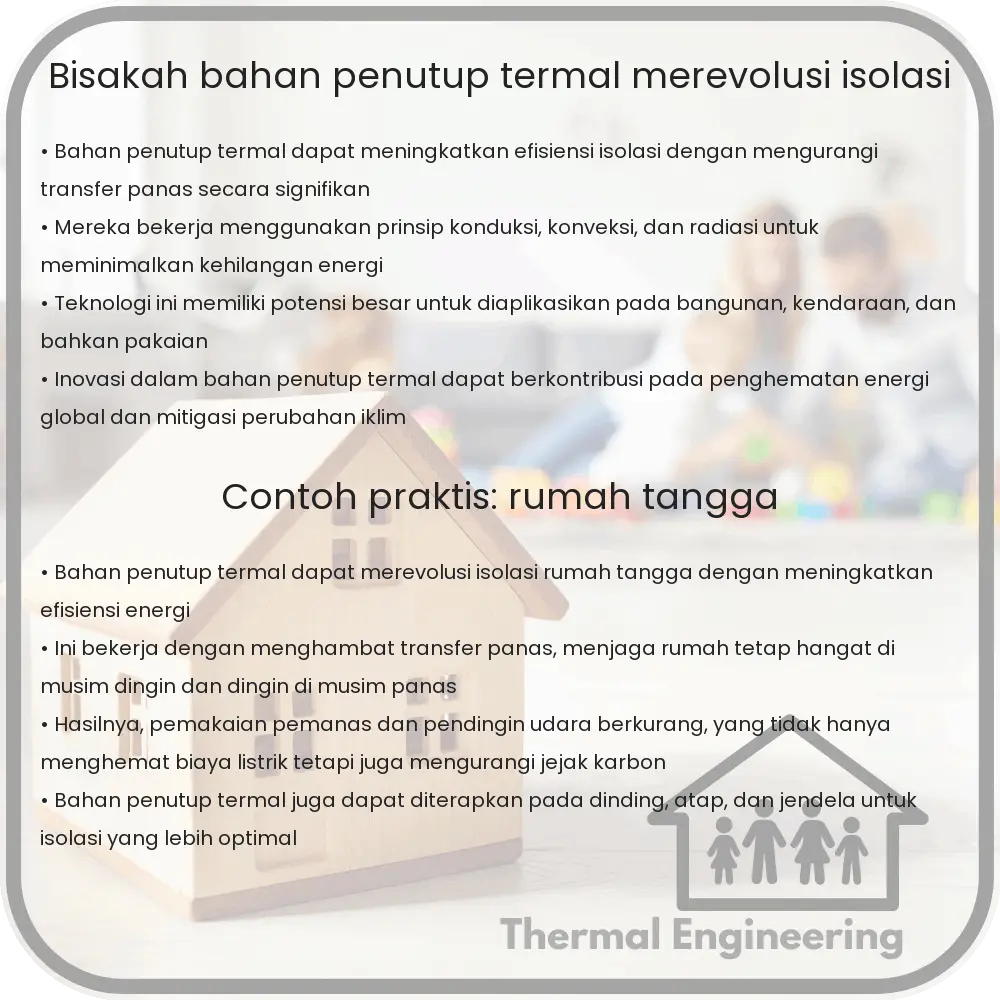 Bisakah Bahan Penutup Termal Merevolusi Isolasi? Bisakah Bahan Penutup Termal Merevolusi Isolasi?