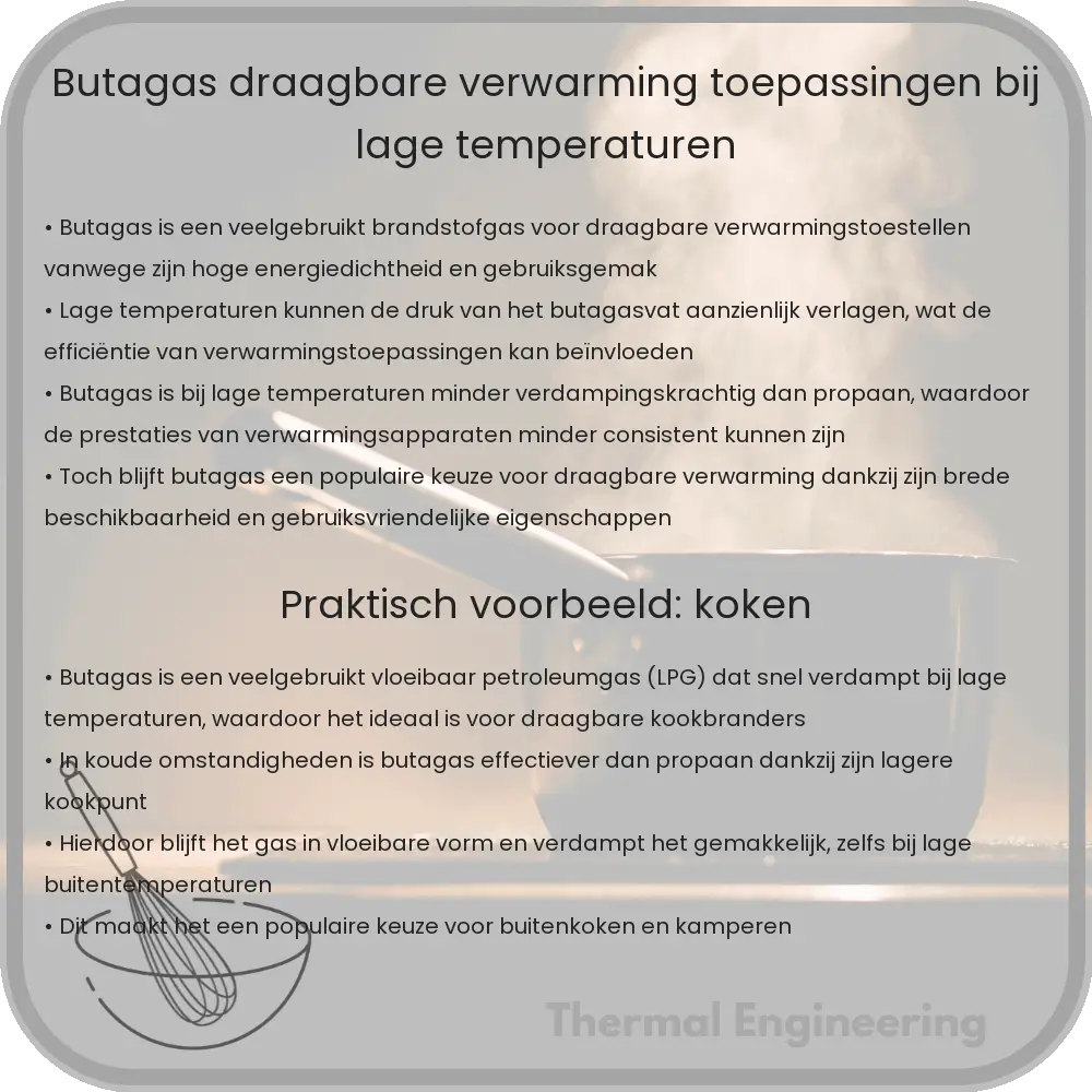 Butagas | Draagbare Verwarming & Toepassingen bij Lage Temperaturen
