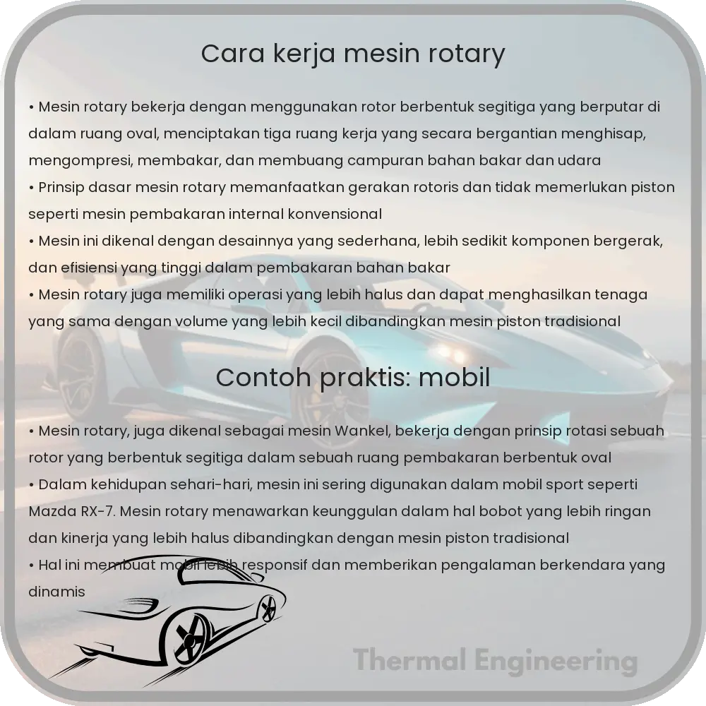 Cara Kerja Mesin Rotary