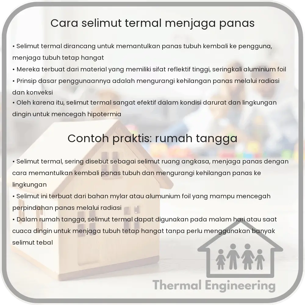 Cara Selimut Termal Menjaga Panas