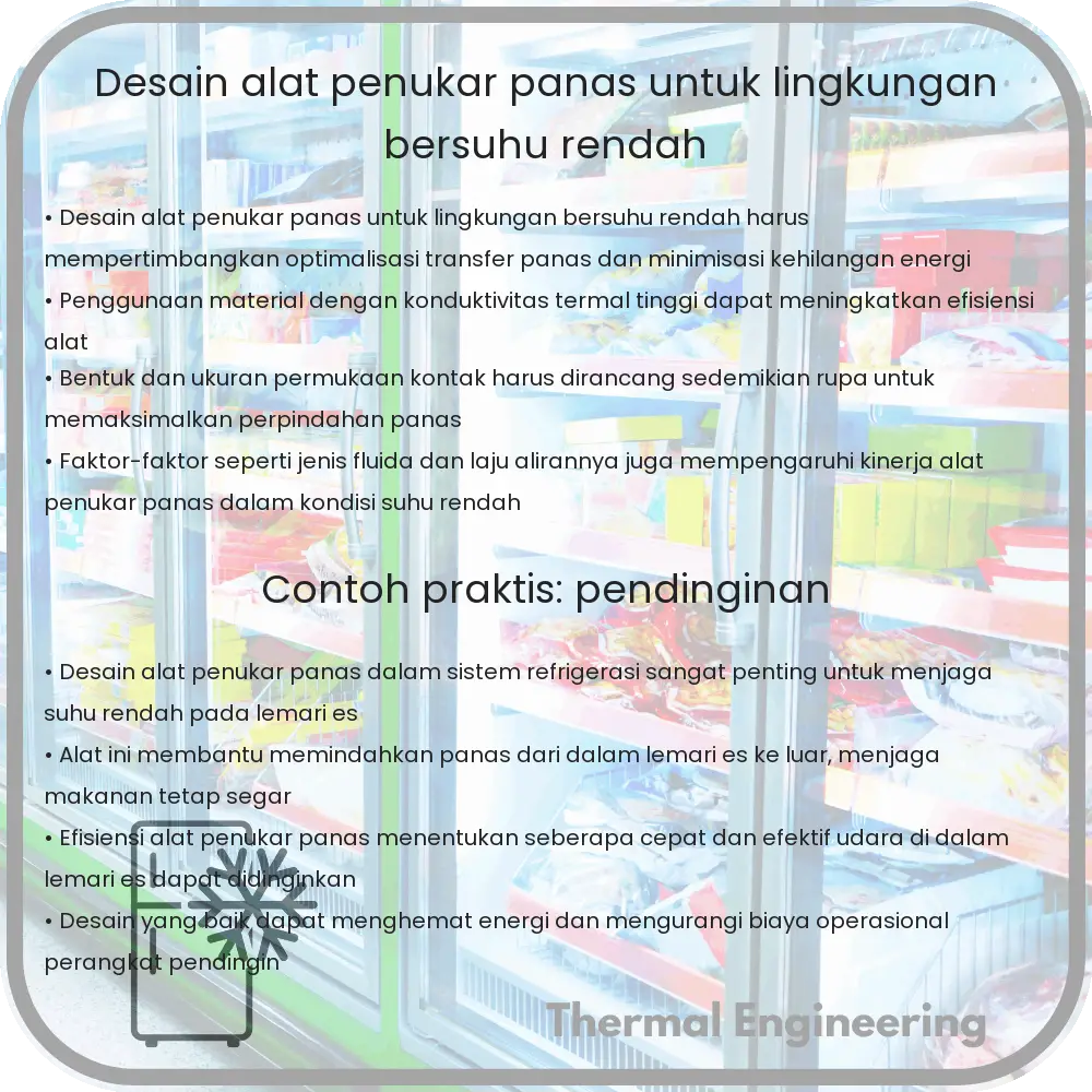 Desain Alat Penukar Panas untuk Lingkungan Bersuhu Rendah