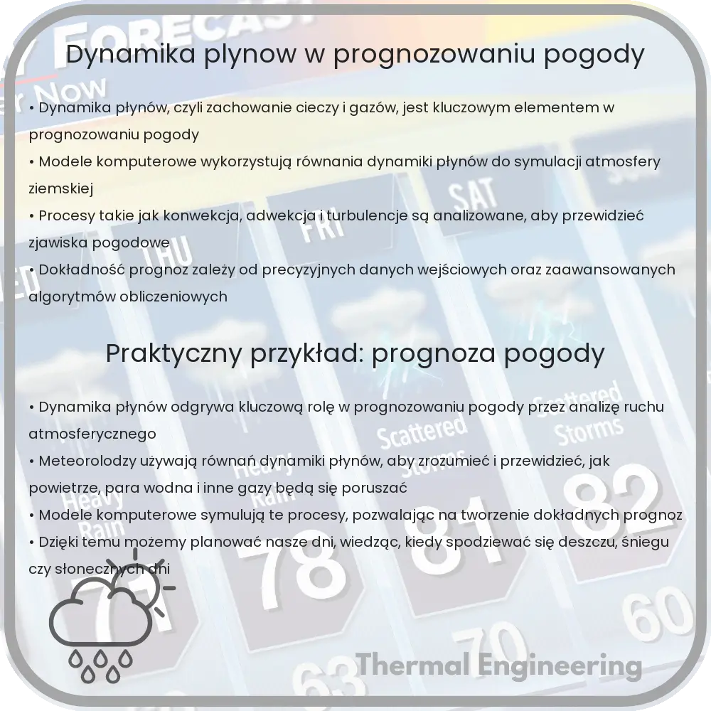 Dynamika Płynów w Prognozowaniu Pogody
