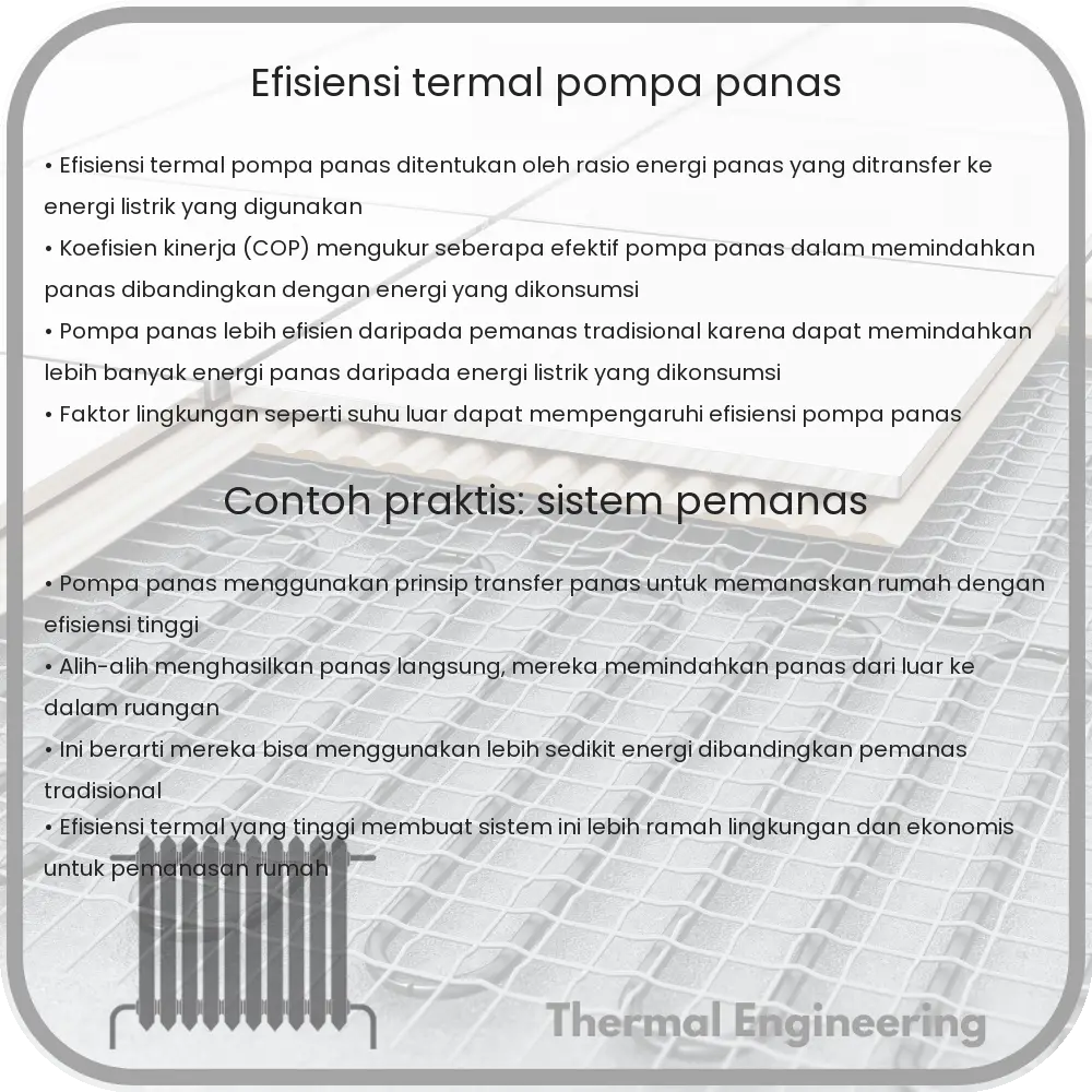 Efisiensi Termal Pompa Panas