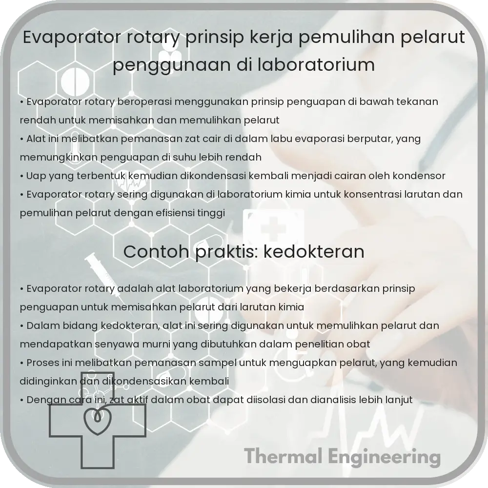 Evaporator Rotary | Prinsip Kerja, Pemulihan Pelarut, Penggunaan di ...