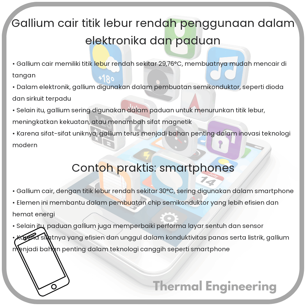 Gallium Cair | Titik Lebur Rendah, Penggunaan dalam Elektronika dan Paduan