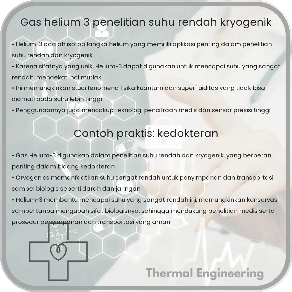 Gas Helium-3 | Penelitian Suhu Rendah & Kryogenik
