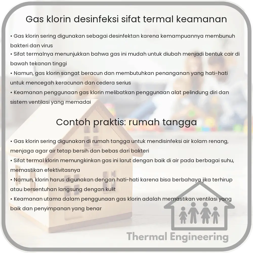 Gas Klorin | Desinfeksi, Sifat Termal & Keamanan