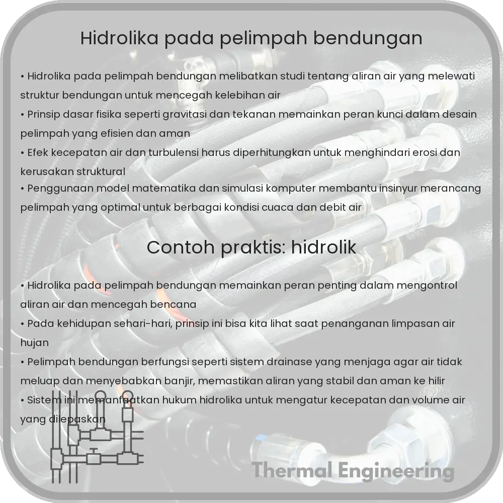 Hidrolika pada Pelimpah Bendungan