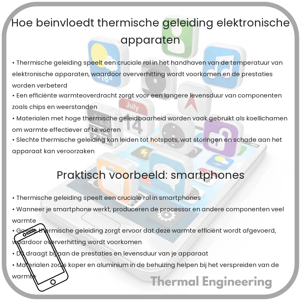 Hoe beïnvloedt thermische geleiding elektronische apparaten?
