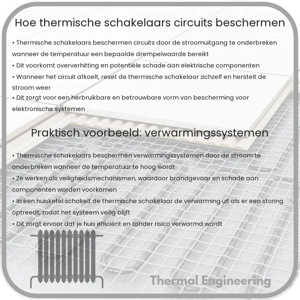 Hoe thermische schakelaars circuits beschermen