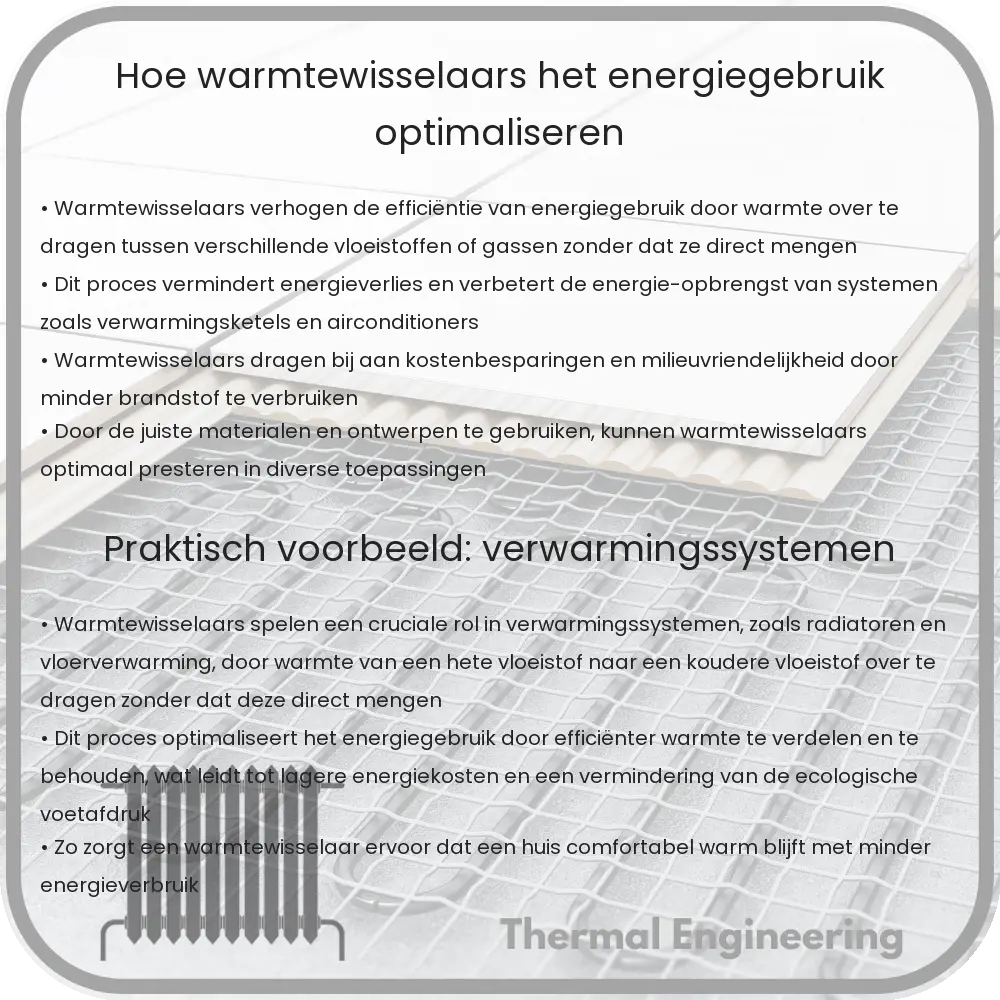 Hoe warmtewisselaars het energiegebruik optimaliseren