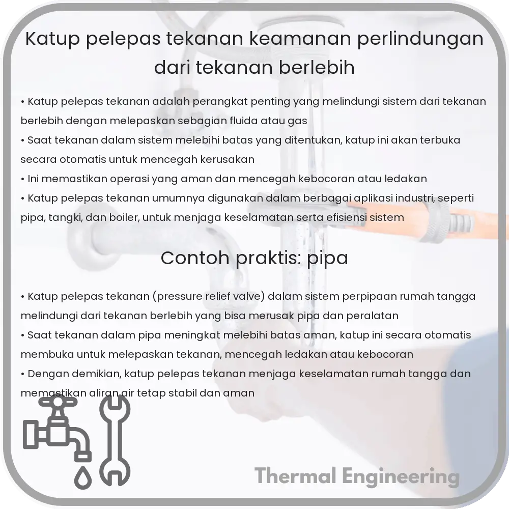 Katup Pelepas Tekanan | Keamanan & Perlindungan dari Tekanan Berlebih