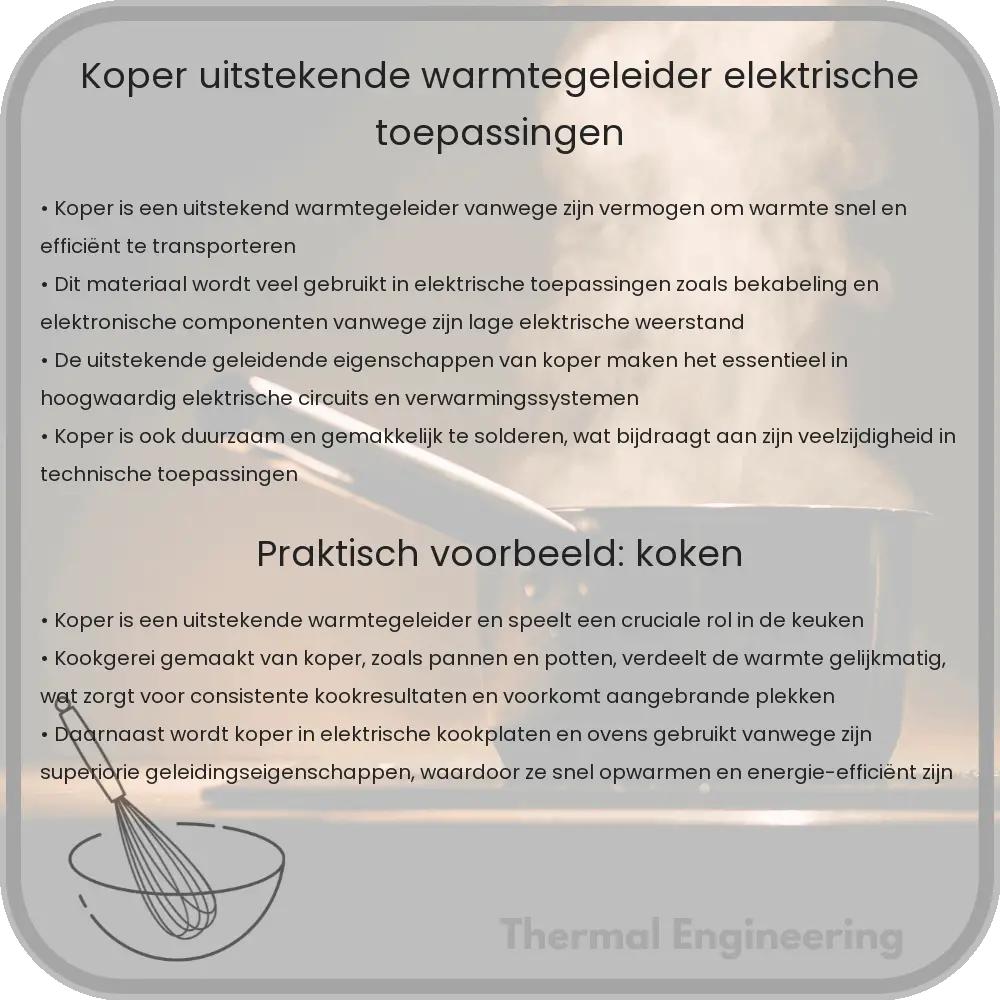 Koper | Uitstekende Warmtegeleider, Elektrische Toepassingen