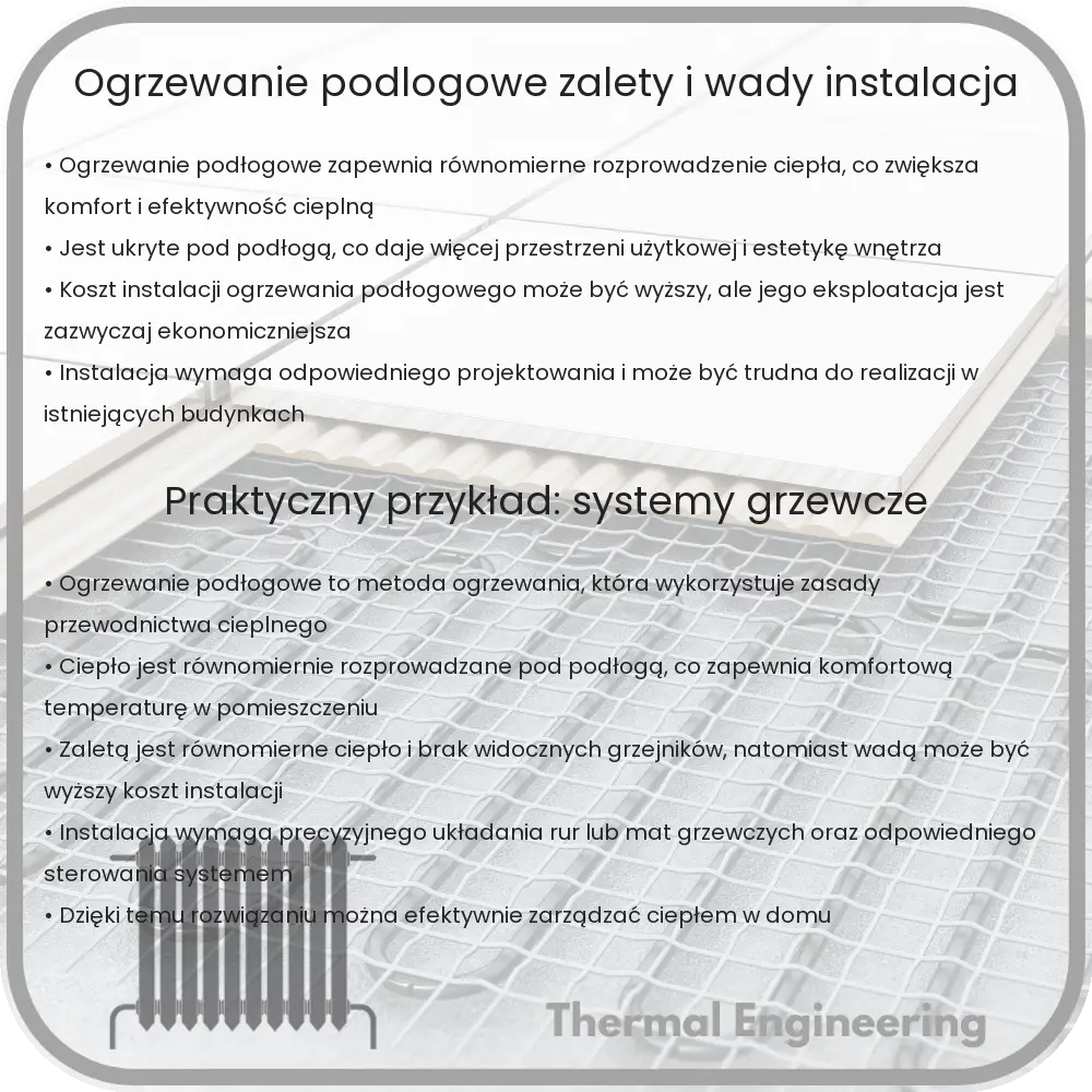 Ogrzewanie Podłogowe: Zalety i Wady, Instalacja