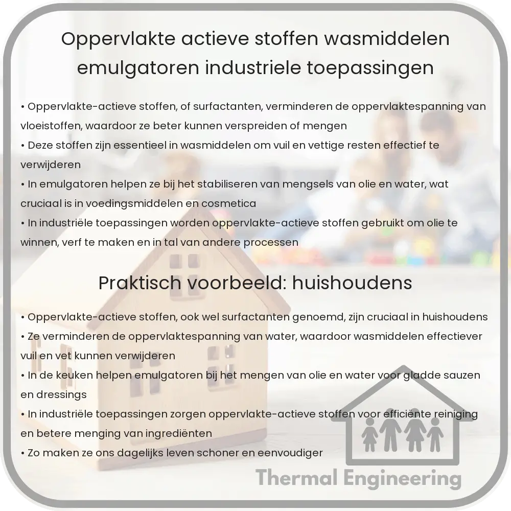 Oppervlakte-actieve stoffen | Wasmiddelen, Emulgatoren & Industriële ...