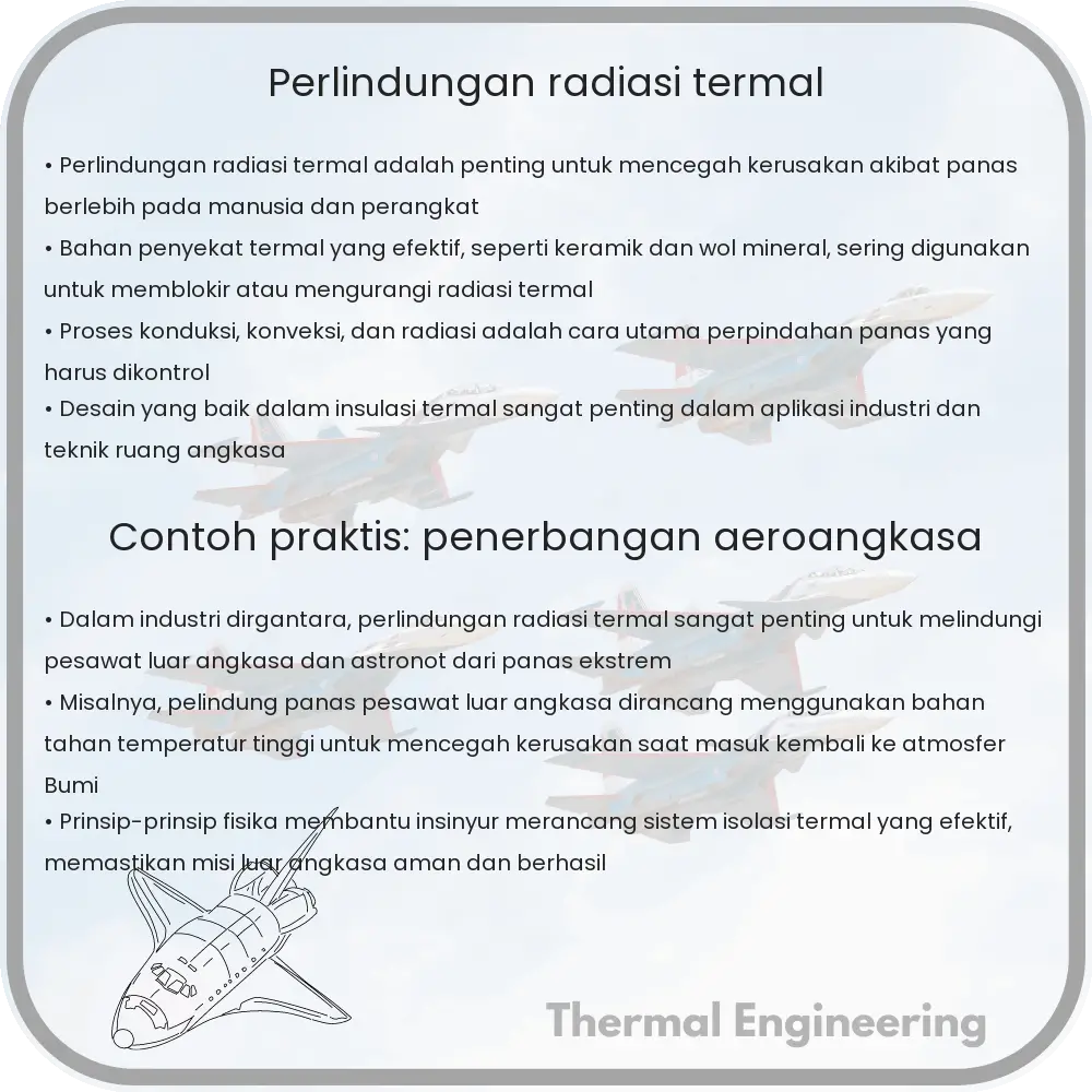 Perlindungan Radiasi Termal Perlindungan Radiasi Termal