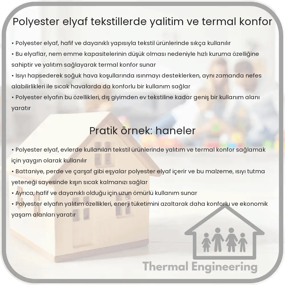 Polyester Elyaf | Tekstillerde Yalıtım ve Termal Konfor