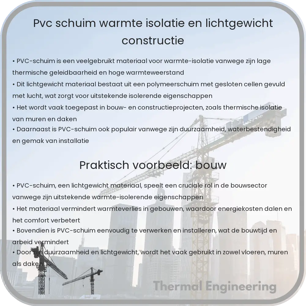 PVC-schuim | Warmte-isolatie en lichtgewicht constructie