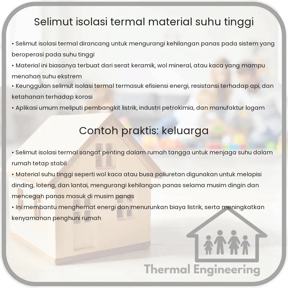 Selimut Isolasi Termal | Material Suhu Tinggi
