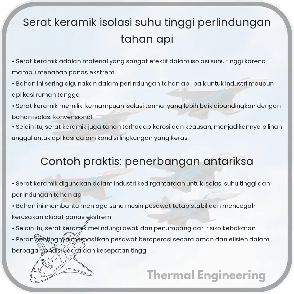 Serat Keramik | Isolasi Suhu Tinggi, Perlindungan Tahan Api