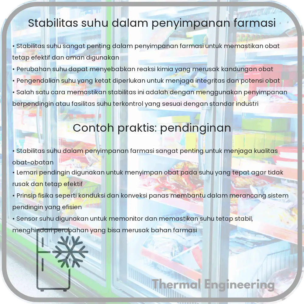 Stabilitas Suhu dalam Penyimpanan Farmasi