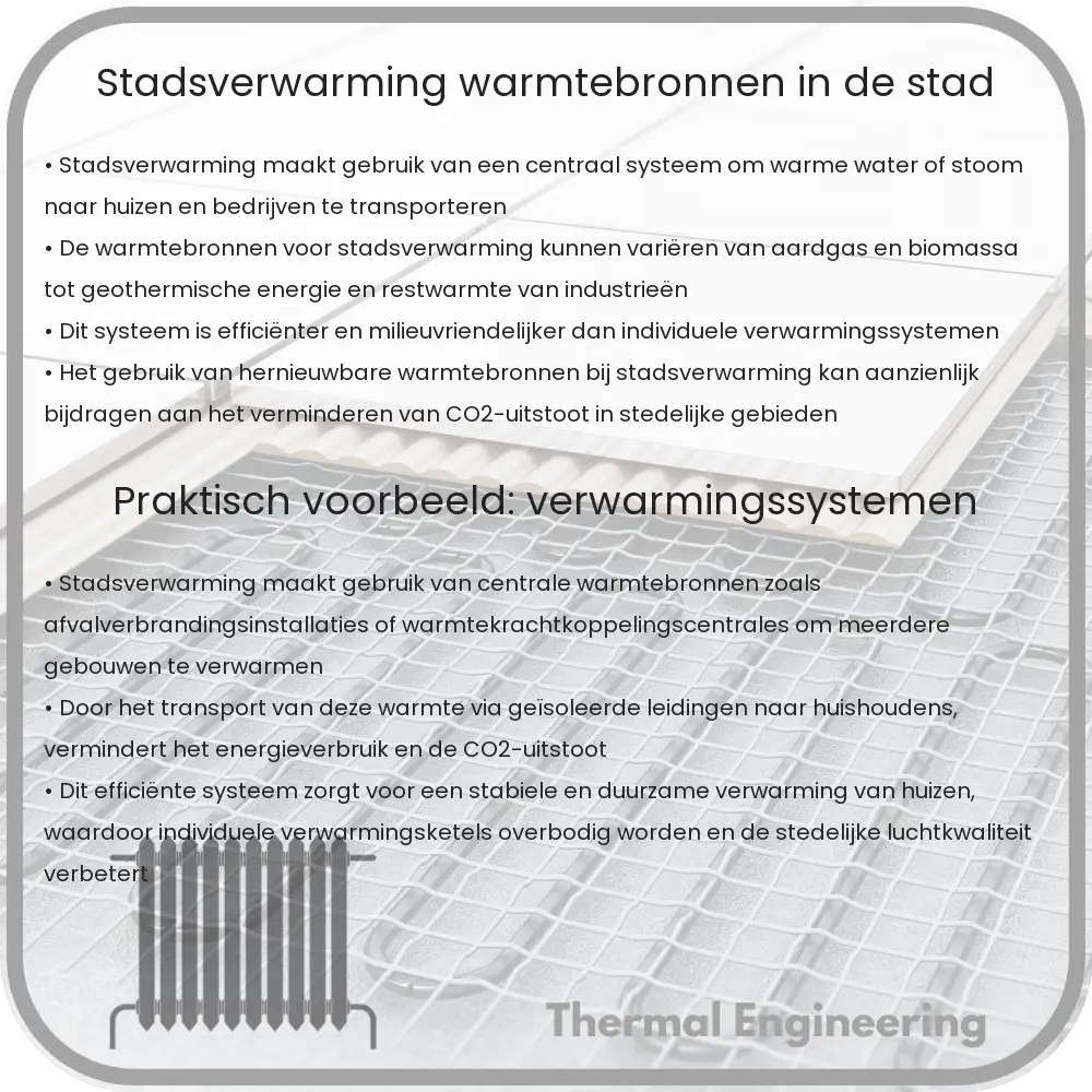 Stadsverwarming | Warmtebronnen in de Stad