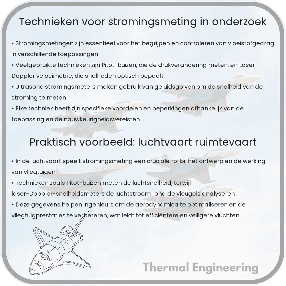 Technieken voor stromingsmeting in onderzoek
