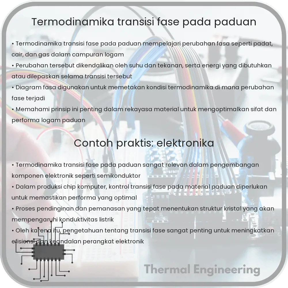 Termodinamika Transisi Fase pada Paduan