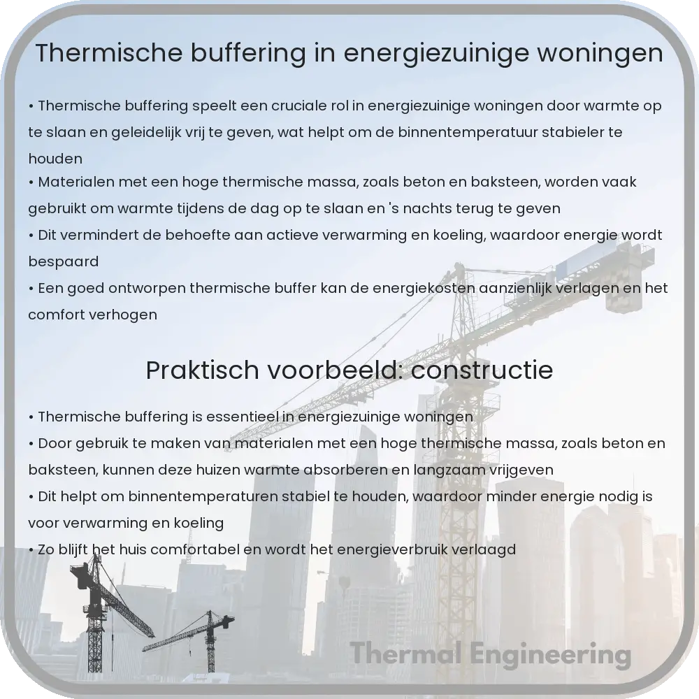 Thermische buffering in energiezuinige woningen