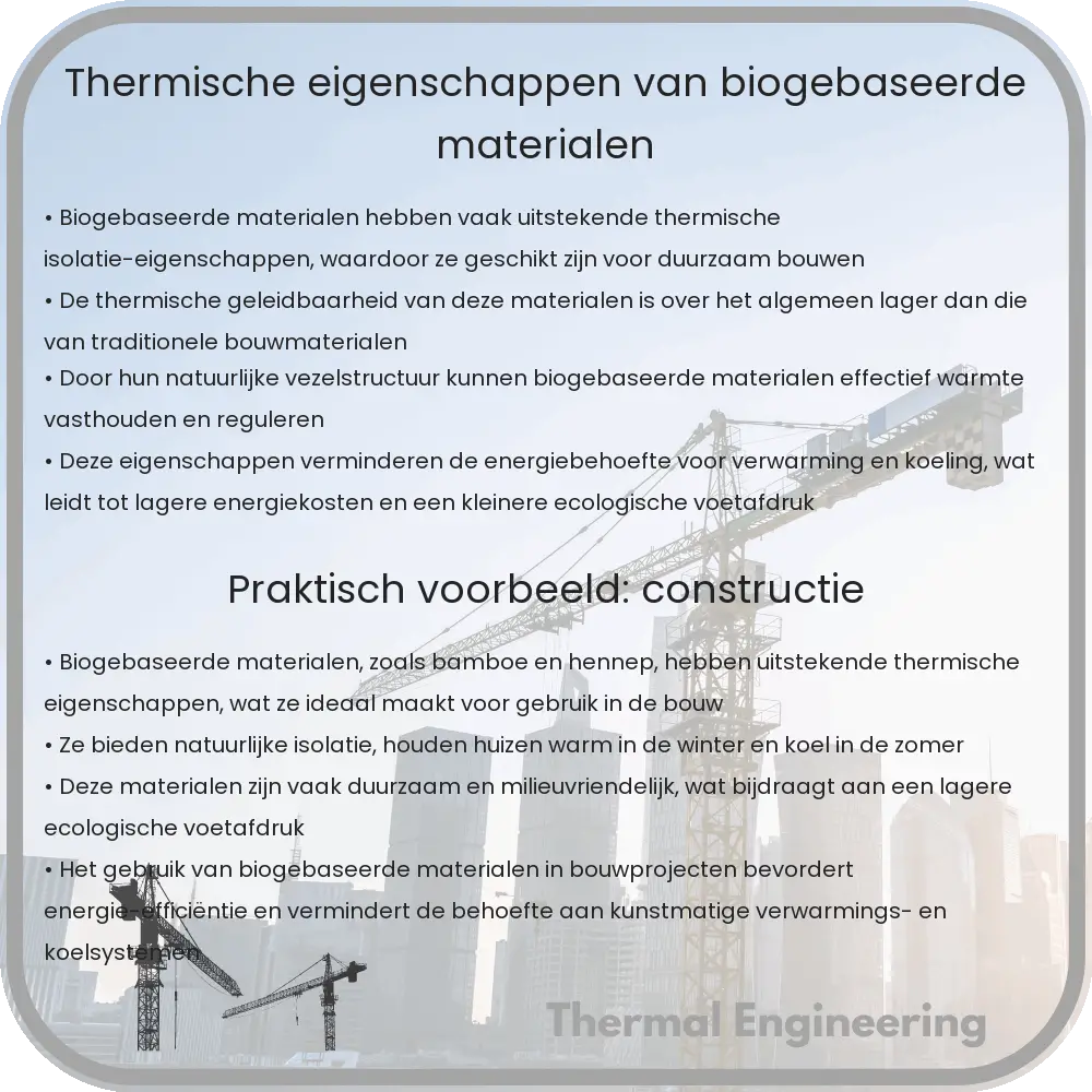 Thermische eigenschappen van biogebaseerde materialen