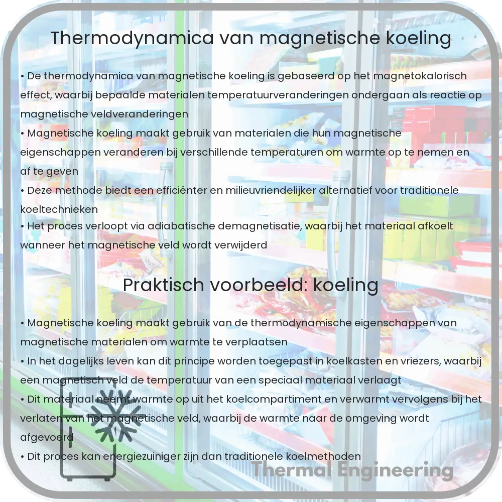 Thermodynamica van magnetische koeling