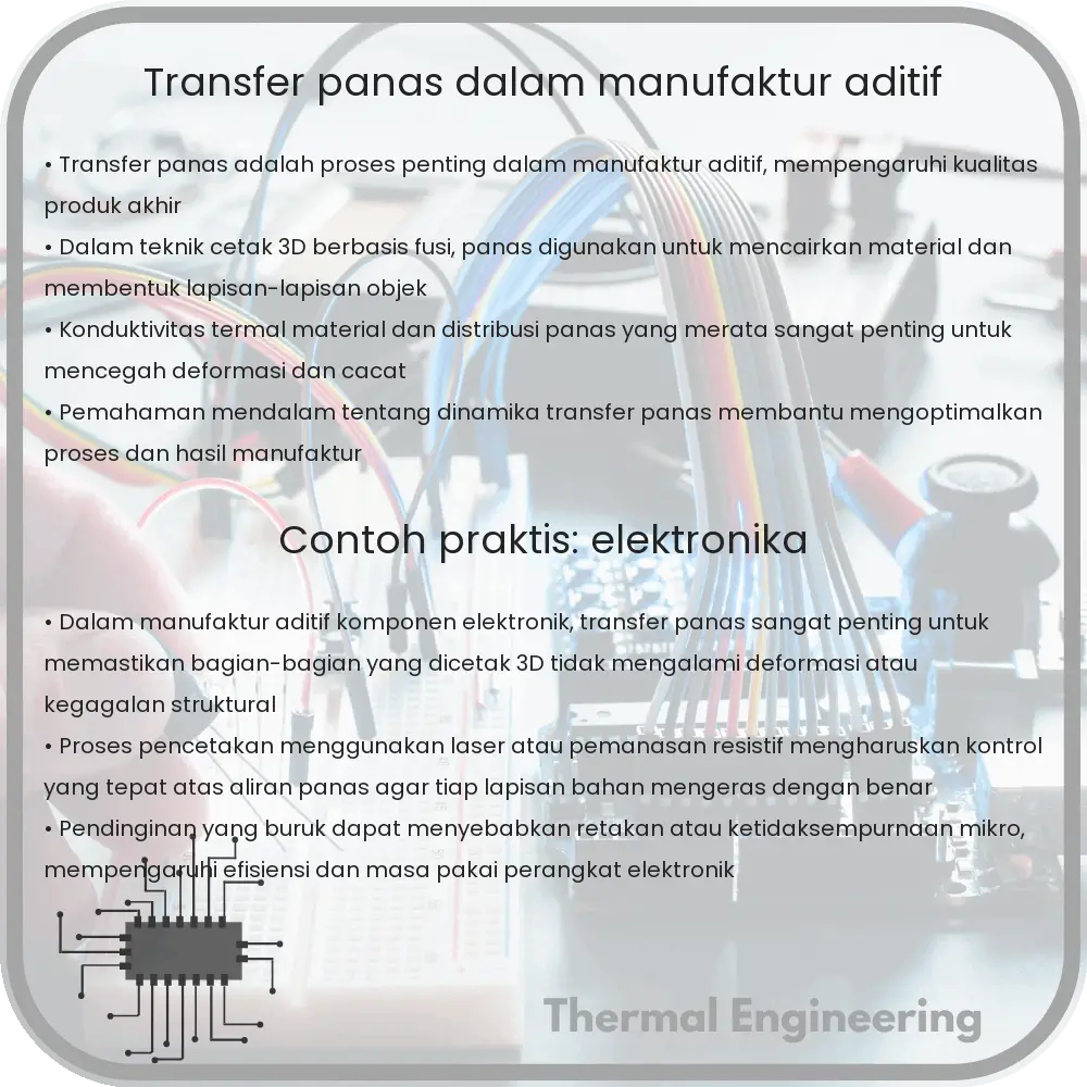 Transfer Panas dalam Manufaktur Aditif