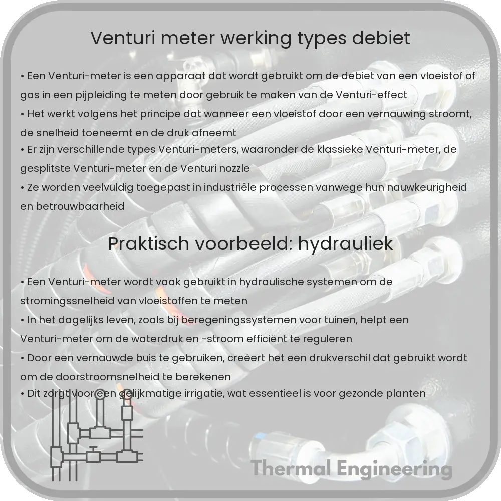 Venturi Meter | Werking, Types, Debiet