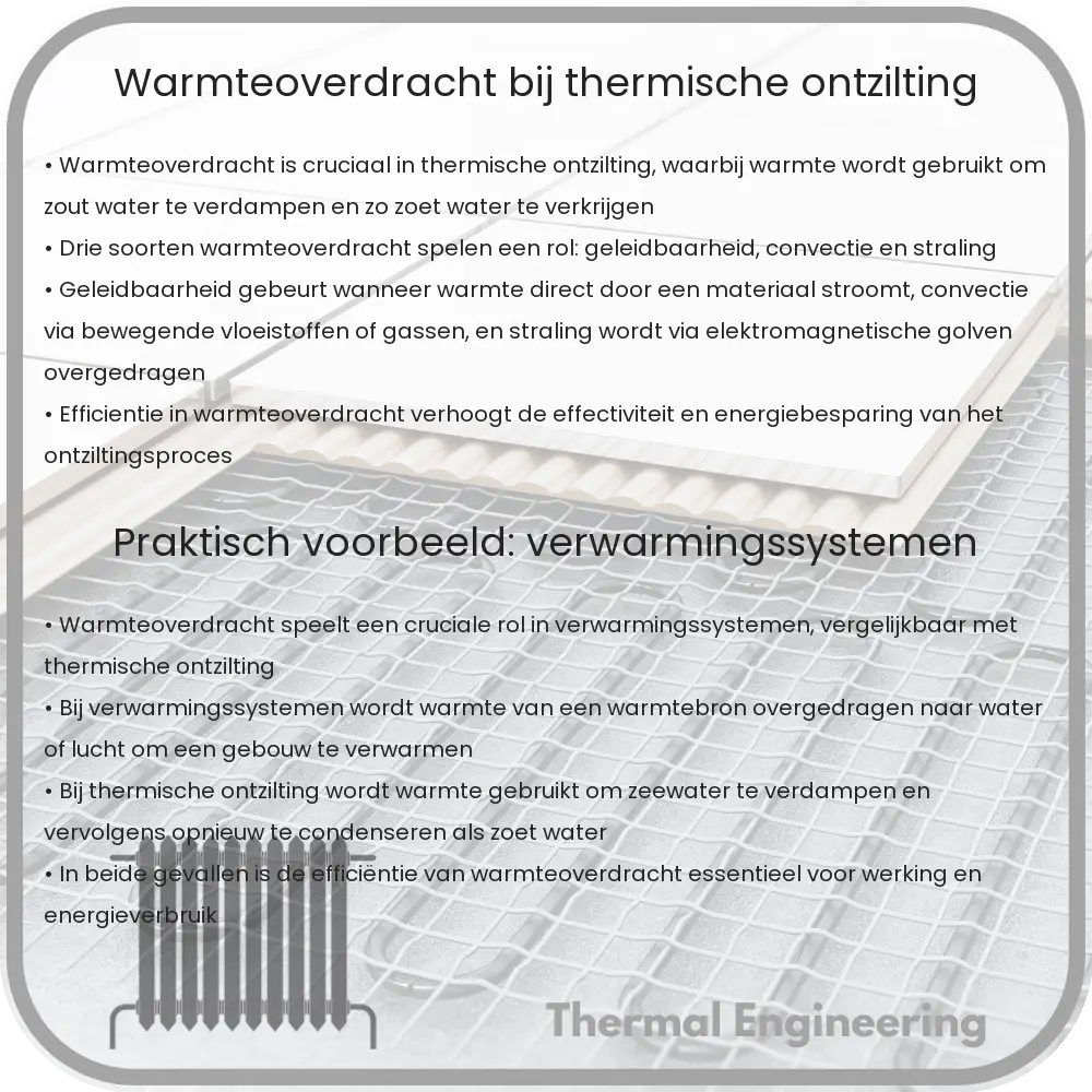 Warmteoverdracht bij thermische ontzilting