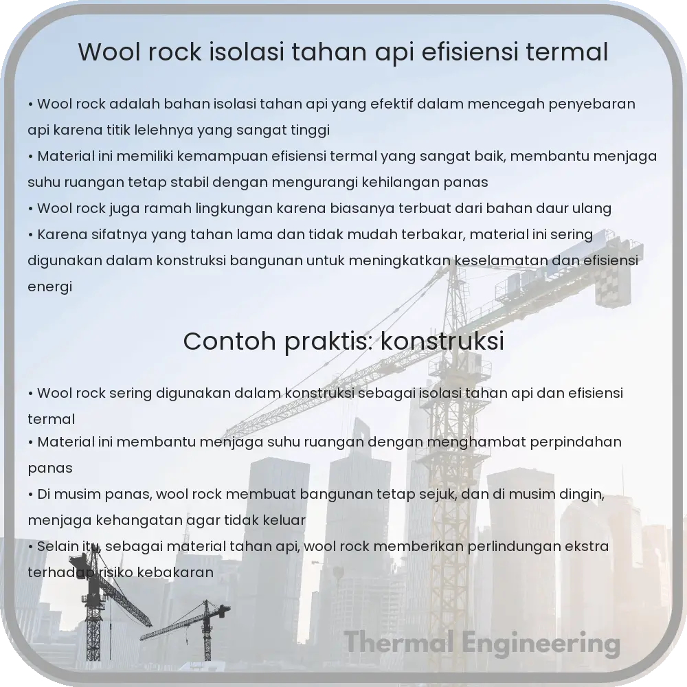 Wool Rock | Isolasi Tahan Api, Efisiensi Termal Wool Rock | Isolasi Tahan Api, Efisiensi Termal