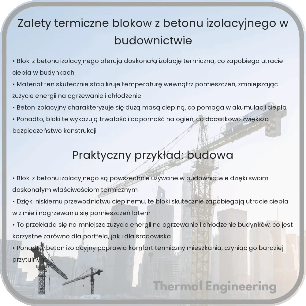 Zalety Termiczne Bloków Z Betonu Izolacyjnego w Budownictwie